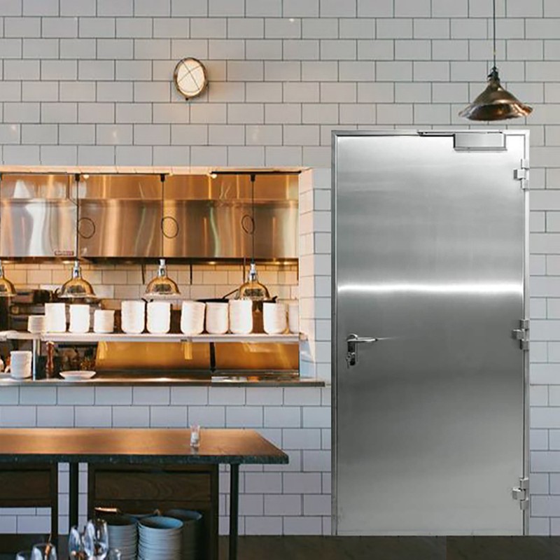Porte de service inox 1 vantail Tekinox standard
