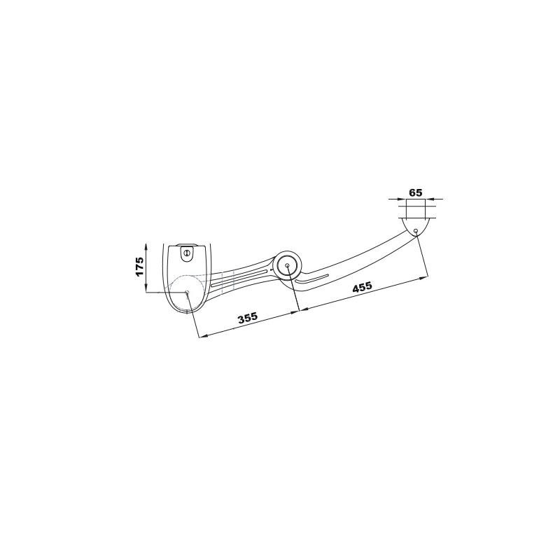 Jeu de bras Axovia 220 B Somfy 9016818